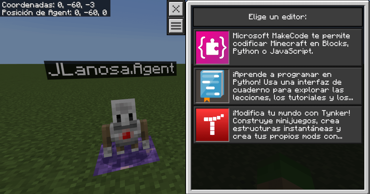 Planificación de clases de Programación con Minecraft • Guía docente