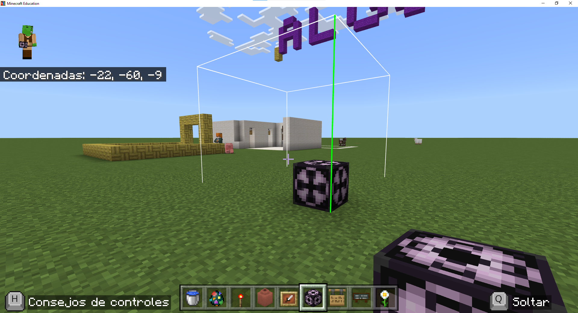 Bloque de Estructuras en Minecraft Education • Biblioteca labnauTICs